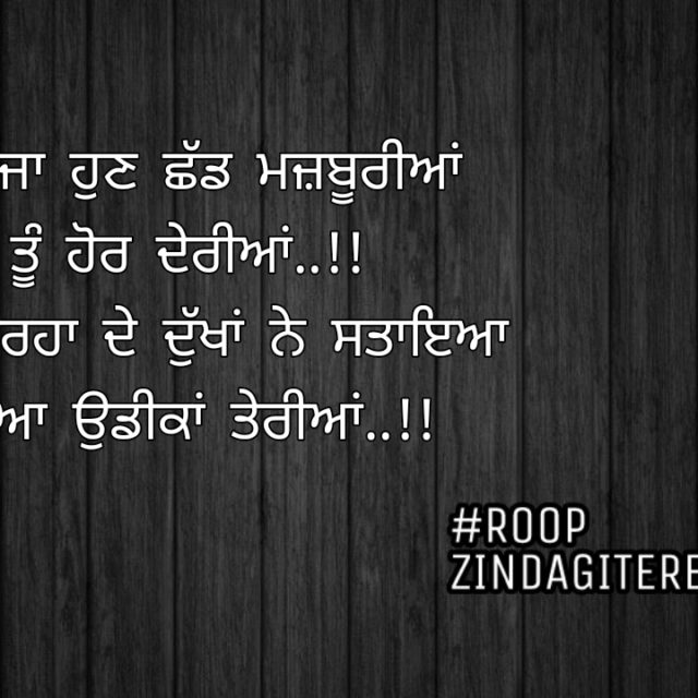 Birha de dukh || sad punjabi shayari - Zindagi Tere Naam